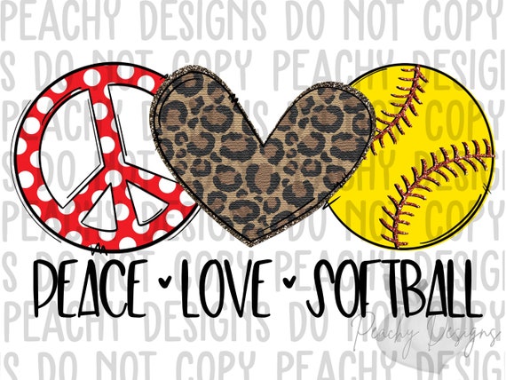 Softball Sublimation Leopard Softball Png Digital Download | Etsy