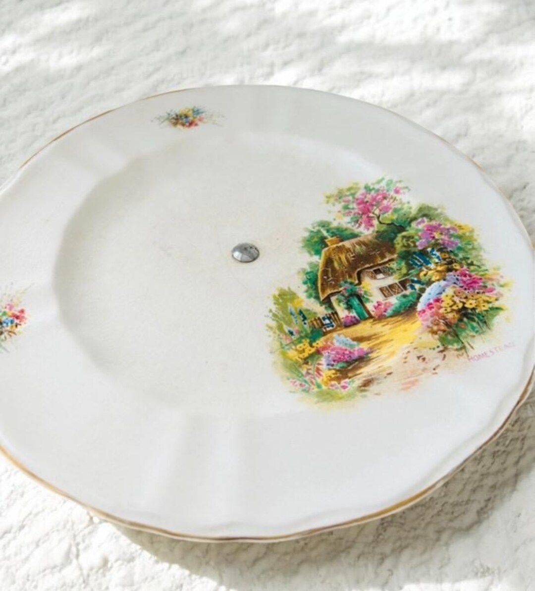 Vintage Plex St Pottery Cakestand English Country Cottage the Homestead ...