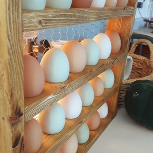 Wooden Egg Holder Egg Holder Chicken Decor Egg Shelf - Etsy