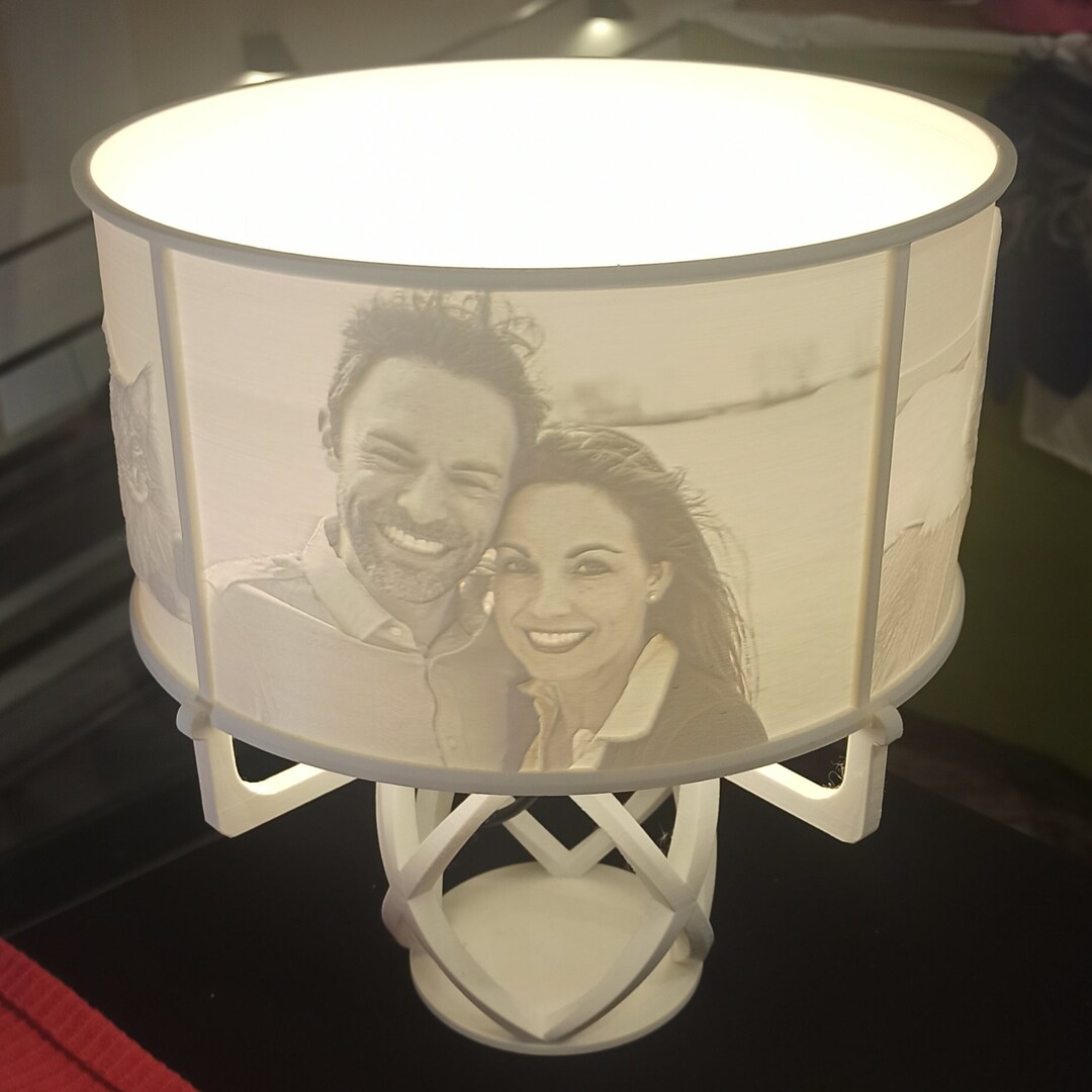 Night Lamp With Customizable Lithophane, It Can Hold up to Four ...