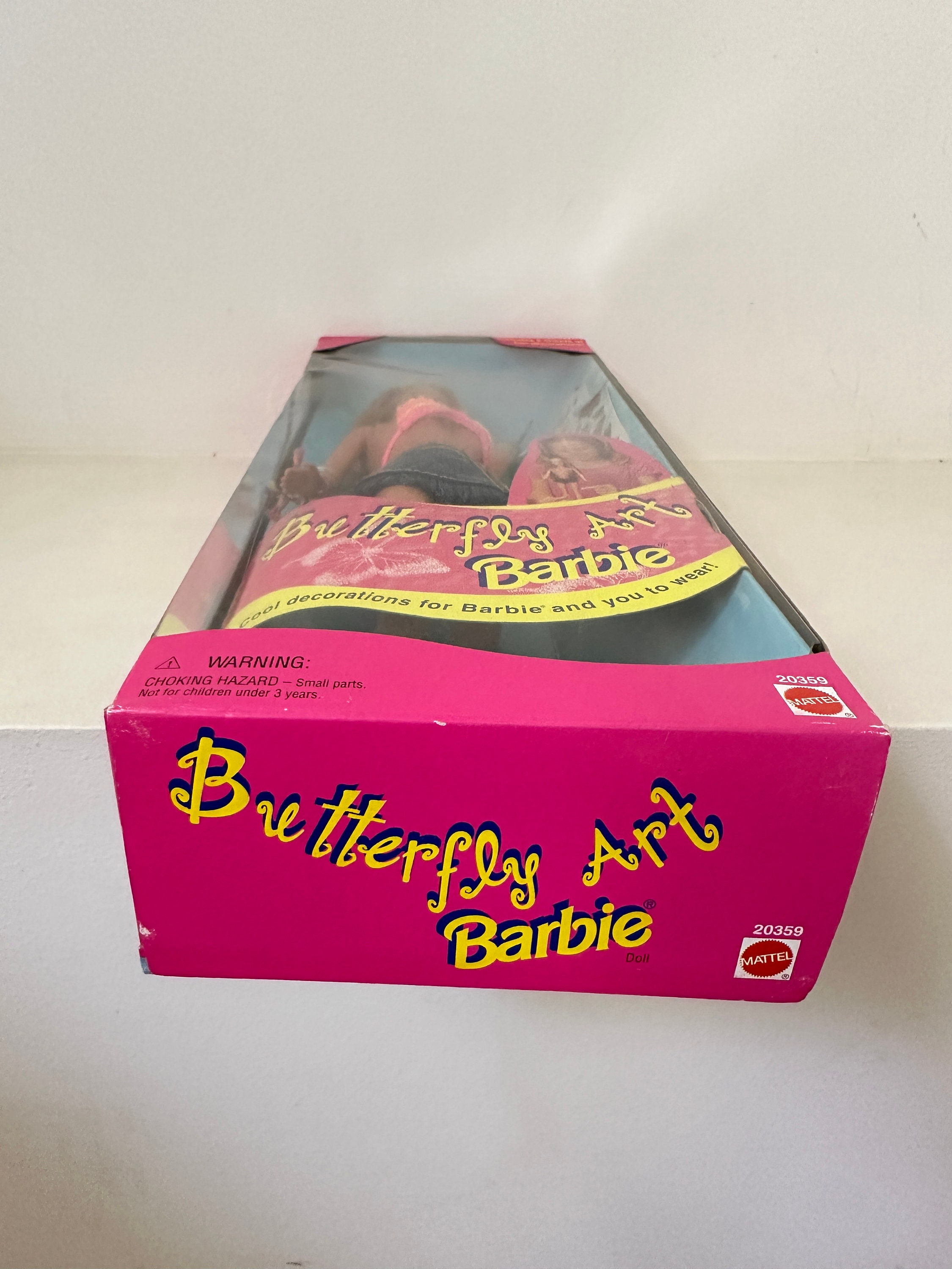 Butterfly Art Barbie Doll, Mattel, Vintage 1998, W/ Temporary Tattoos ...