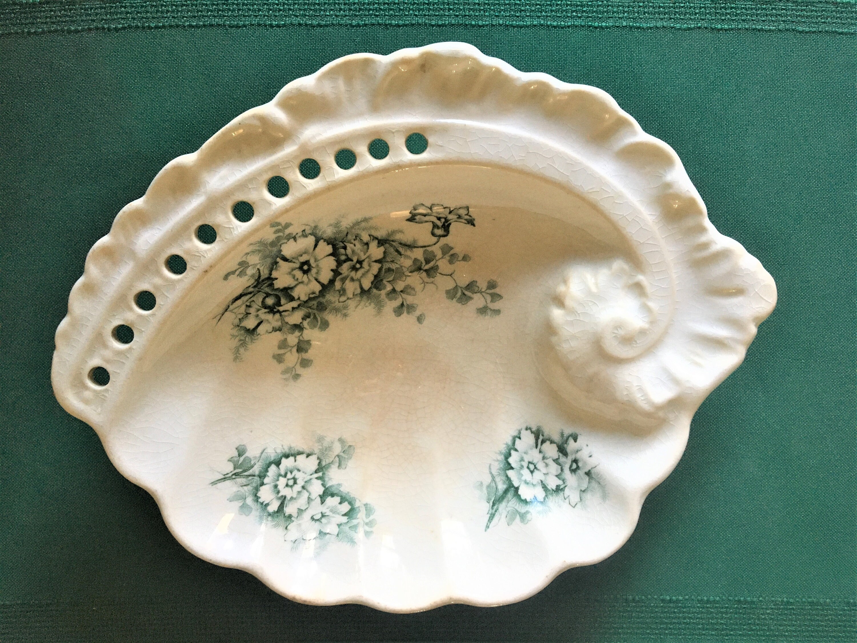 Laughlin Semi-vitreous China, Scalloped & Pierced, Trinket or Candy or ...