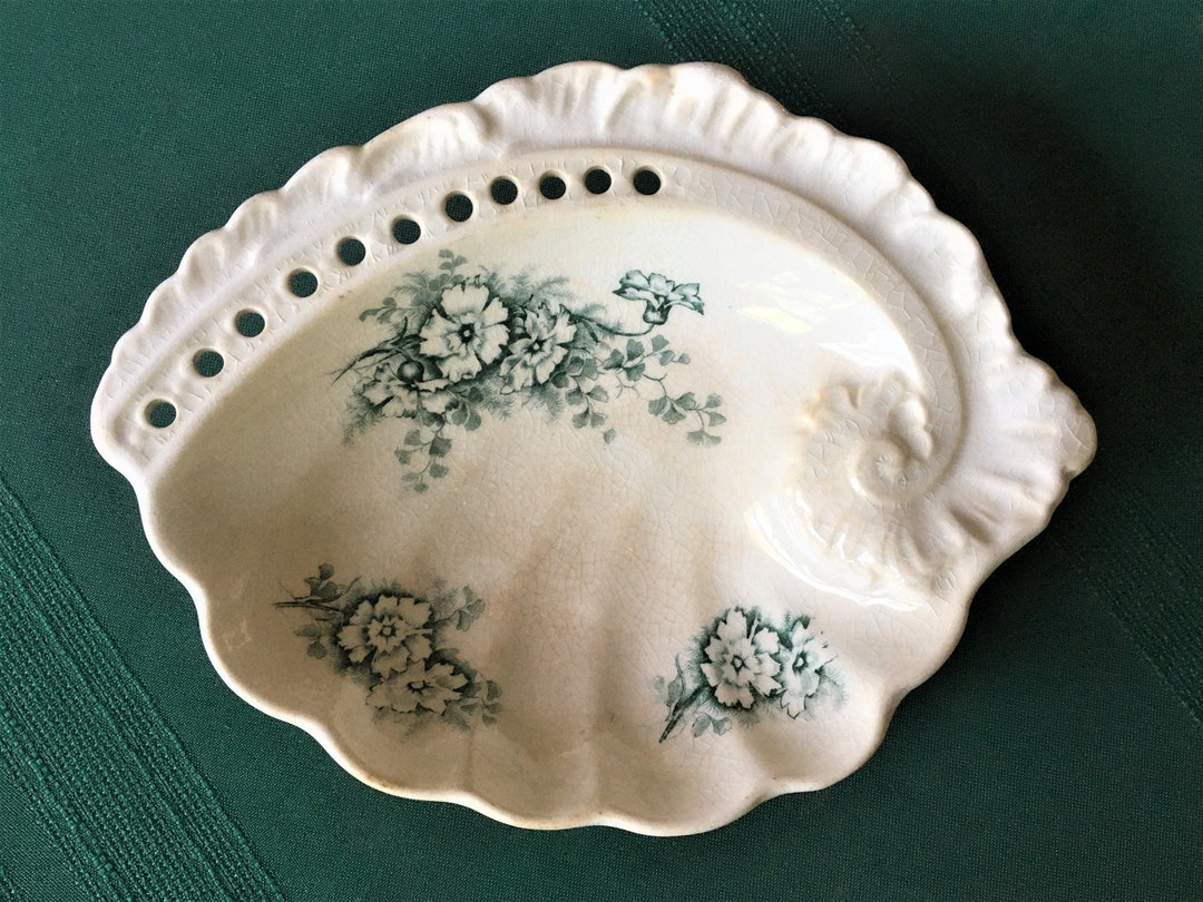 Laughlin Semi-vitreous China, Scalloped & Pierced, Trinket or Candy or ...