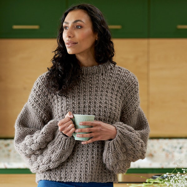 Chunky Knitting Jumper Pattern - Etsy UK