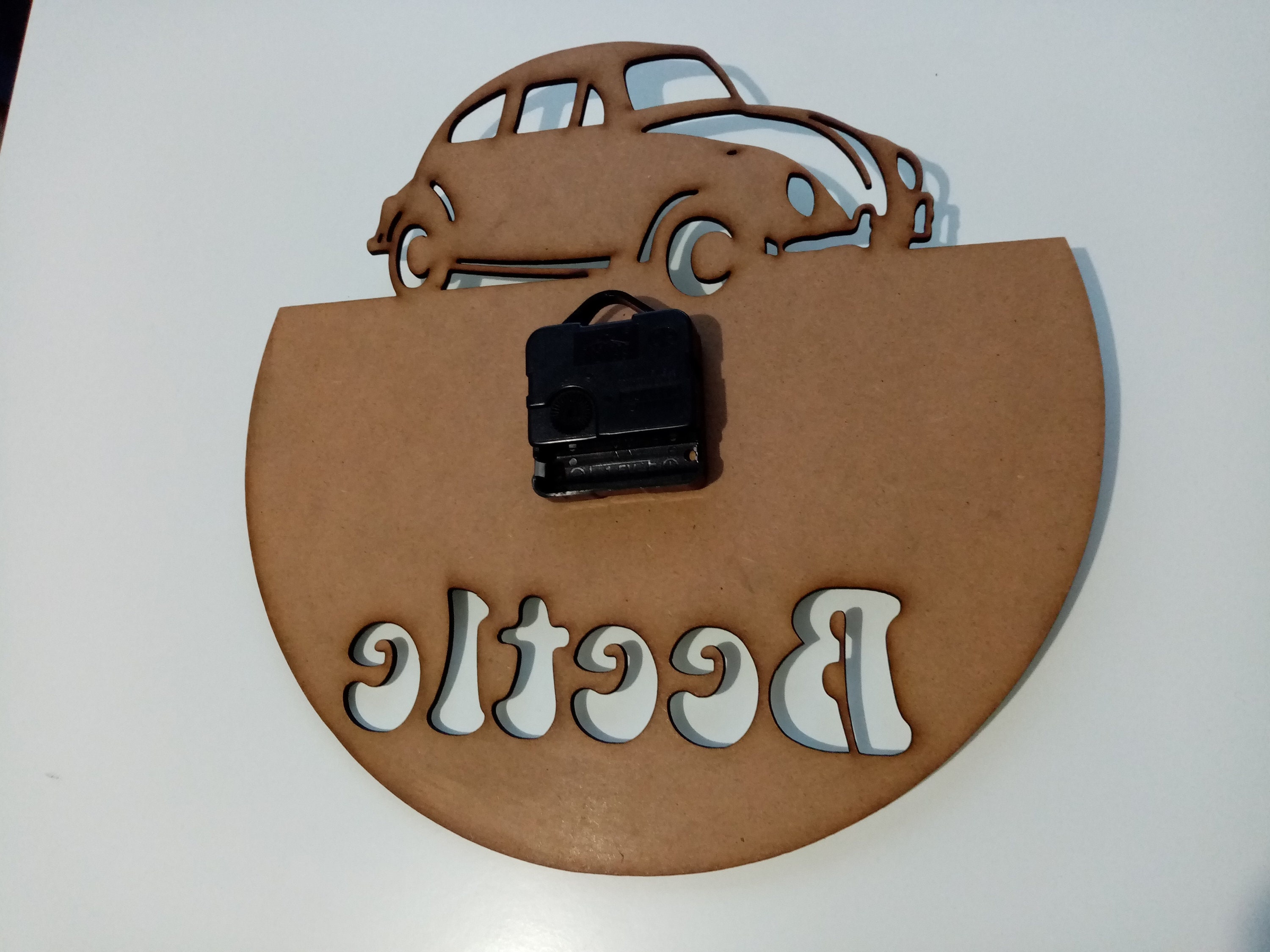 Wanduhr aus Holz MDF BEETLE VW Käfer - Etsy Österreich