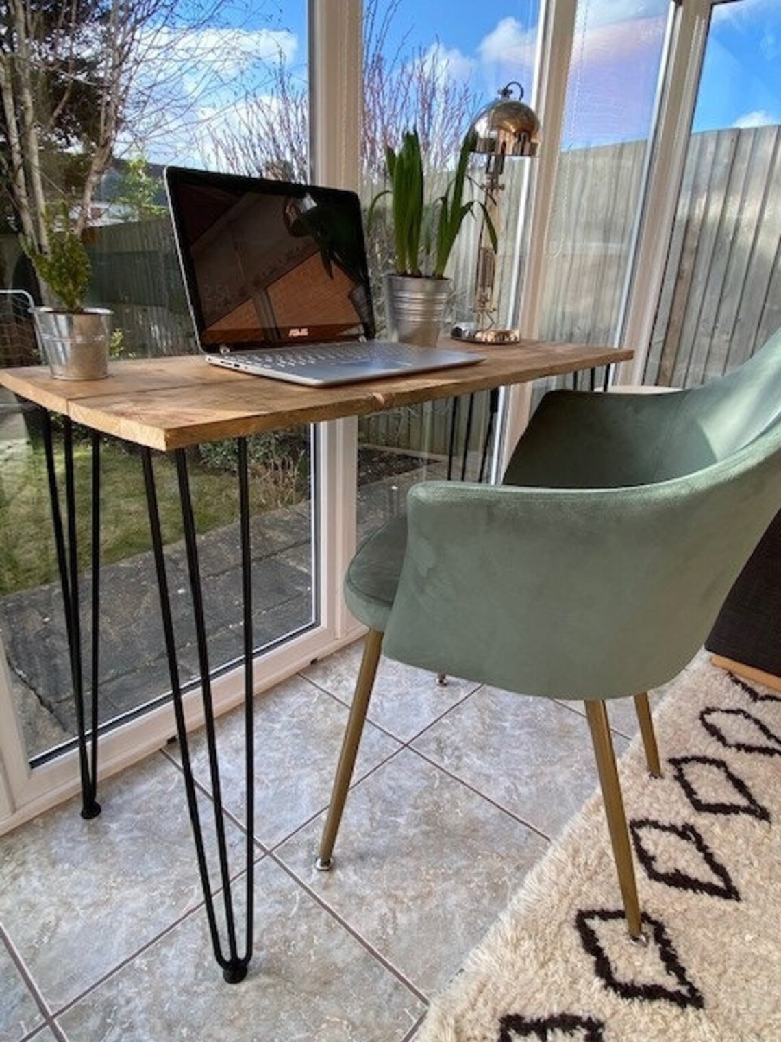 Computer Desk Home Office Desk Console Table | Etsy