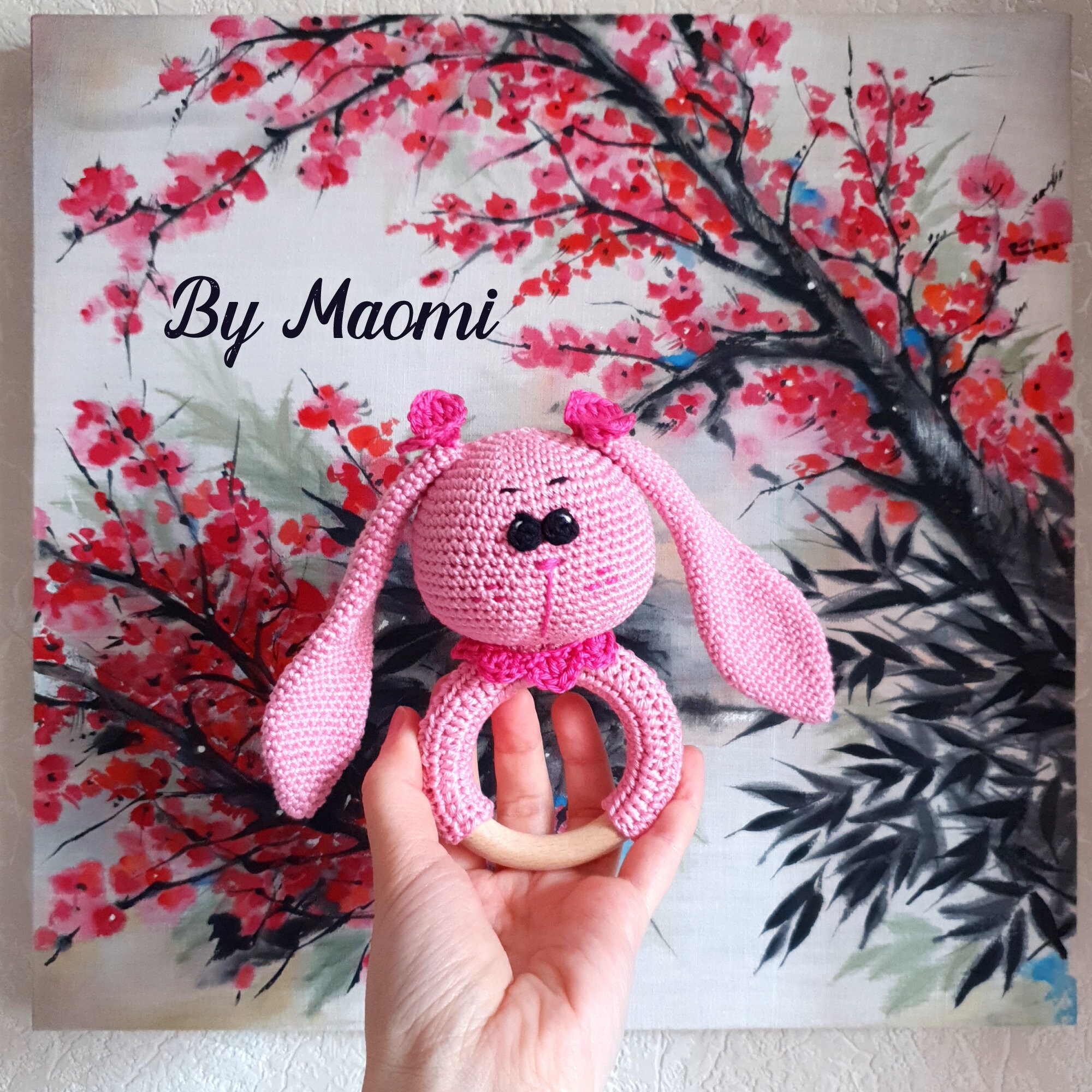 Crochet Pattern: Bunny Rattle, Rabbit Baby Rattle, Woodland Animal Toy ...