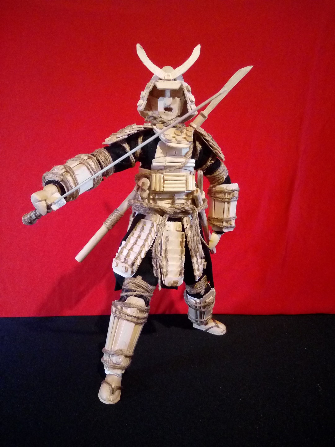 Samurai Eco-friendly Wooden Figure - Etsy