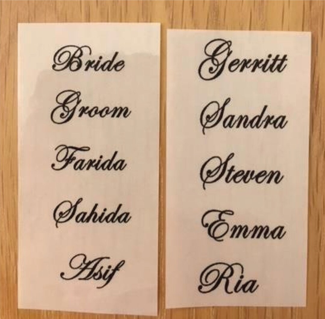 Custom Made Text Logo Stickers DIY Wedding Labels Personalized - Etsy