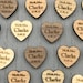 Wooden Love Heart Table Decorations Personalised Wedding Favours ...