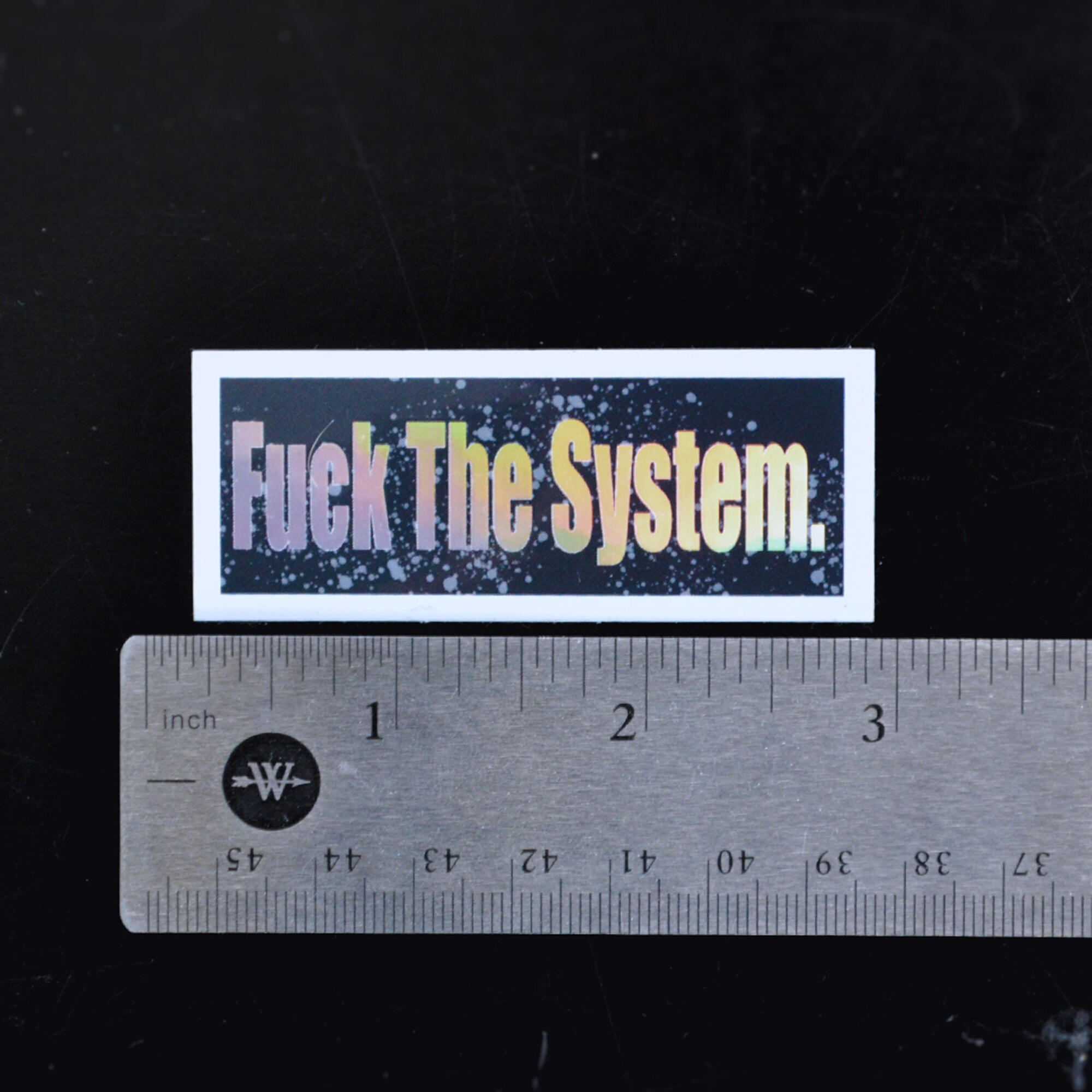 Fuck the System Sticker Holographic Weatherproof - Etsy UK