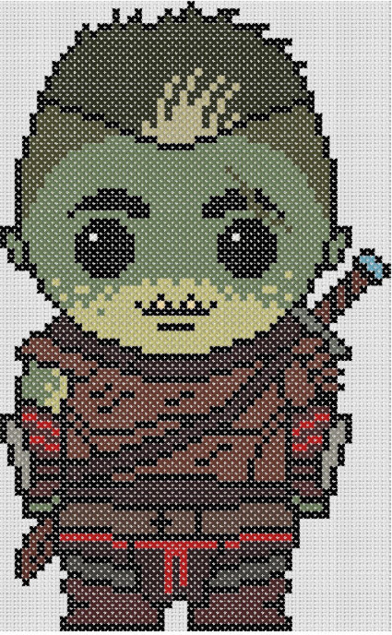 Critical Orc Warlock Pattern - Etsy