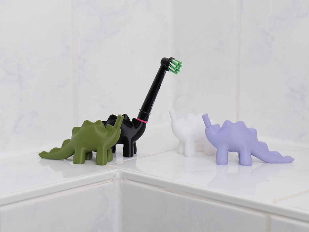 Dinosaur Toothbrush Holder for Kids – Oral-b Compatible - Etsy
