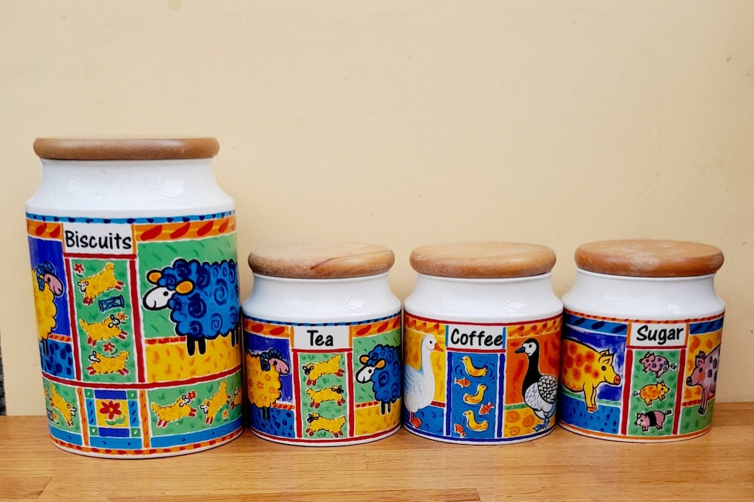 Dunoon Farmyard Storage Jar Set - Etsy
