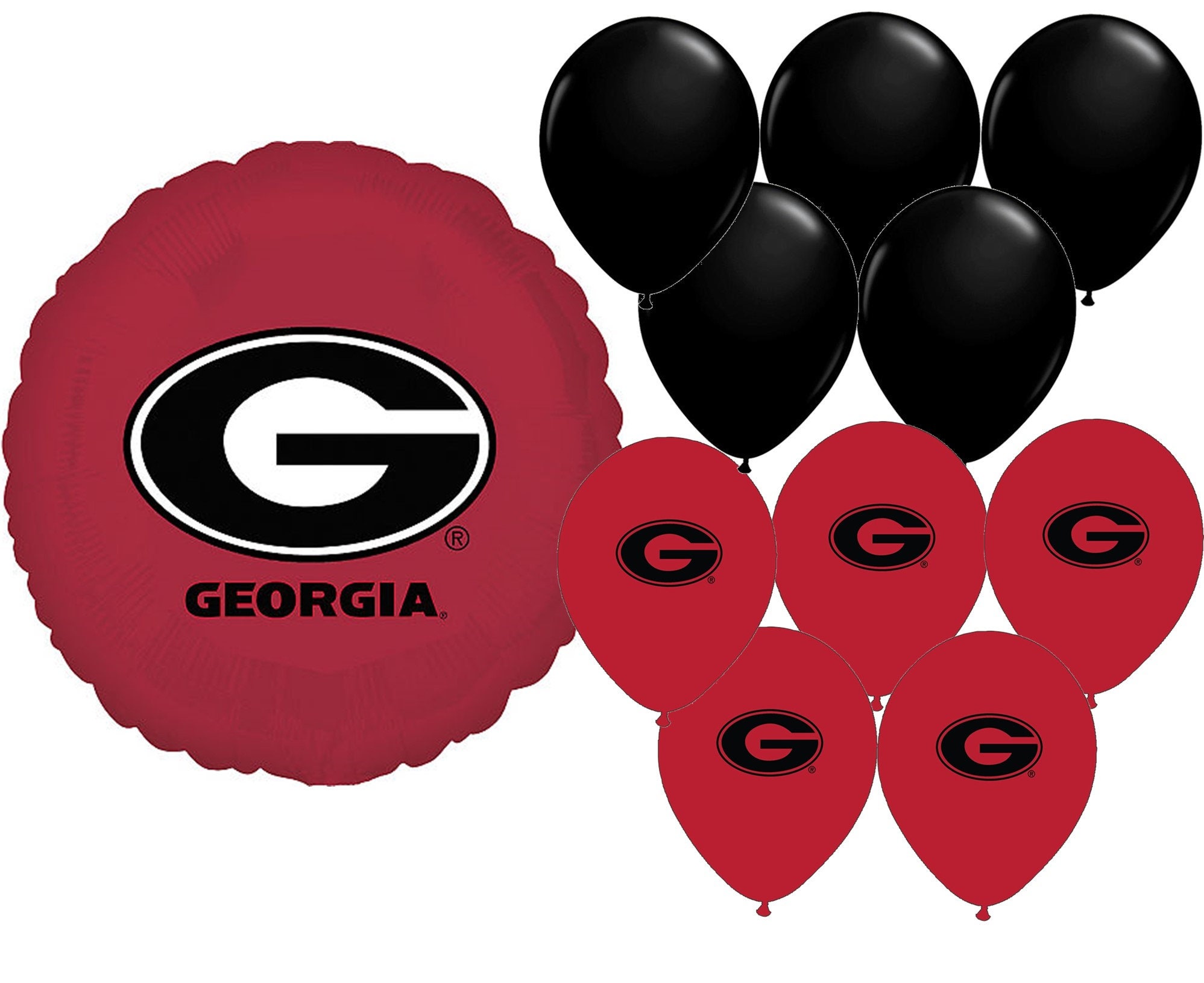 Plates and Napkins University of Georgia Bulldogs Balloon Craft ...