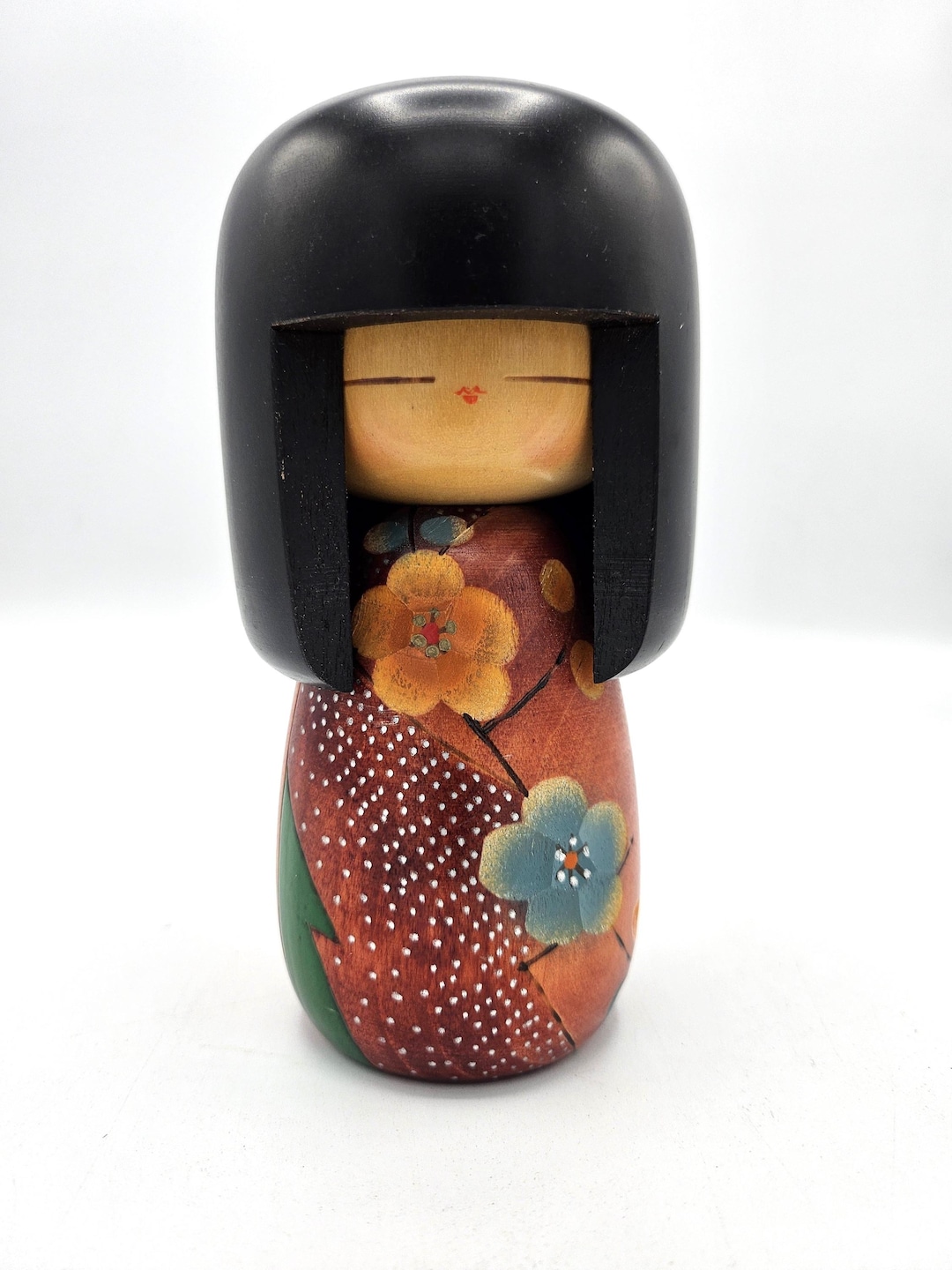 Vintage Kokeshi Japanese Wooden Doll - Etsy