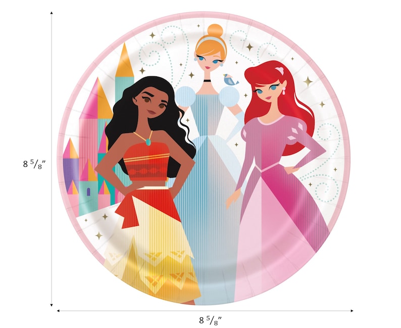 Modern Disney Princess Birthday Party Supplies | Disney Princess Plates ...