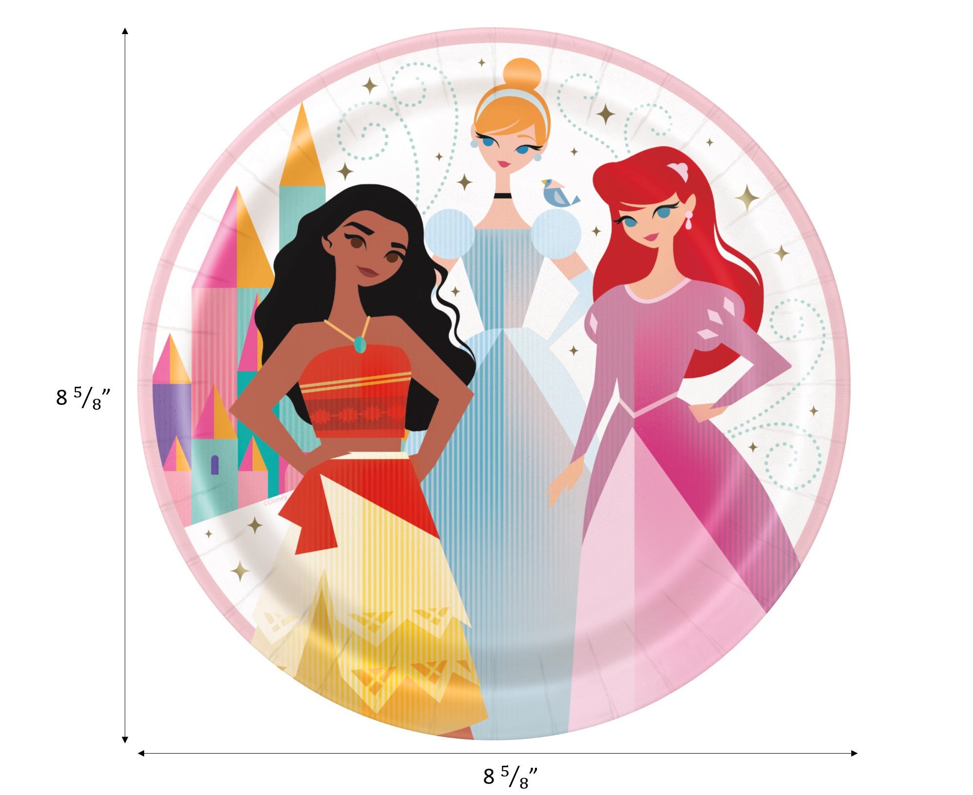 Modern Disney Princess Birthday Party Supplies | Disney Princess Plates ...