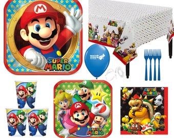 Mario Paper Plates | Etsy