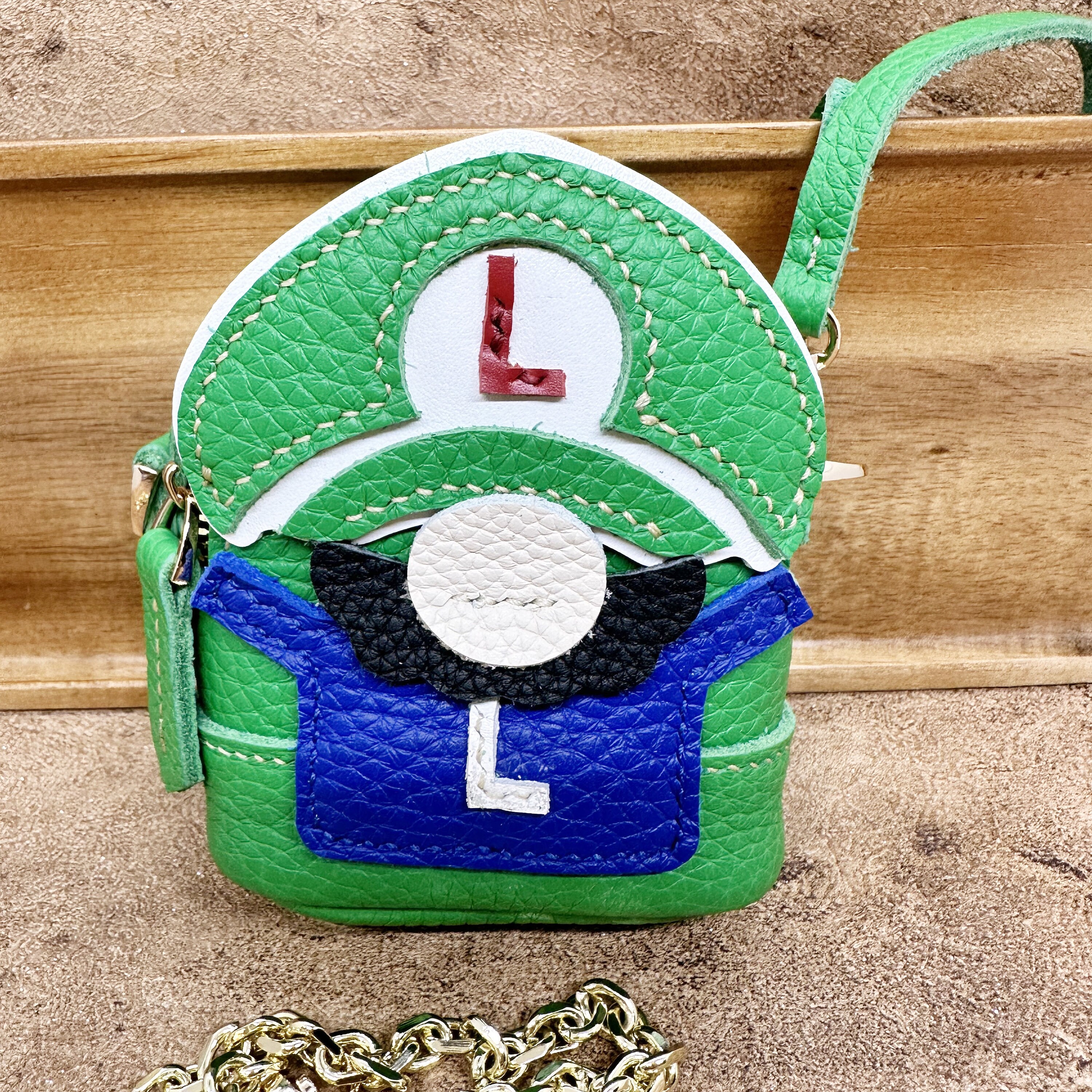 Handmade Genuine Leather Mario Bros. Mini Crossbody Bag - Etsy