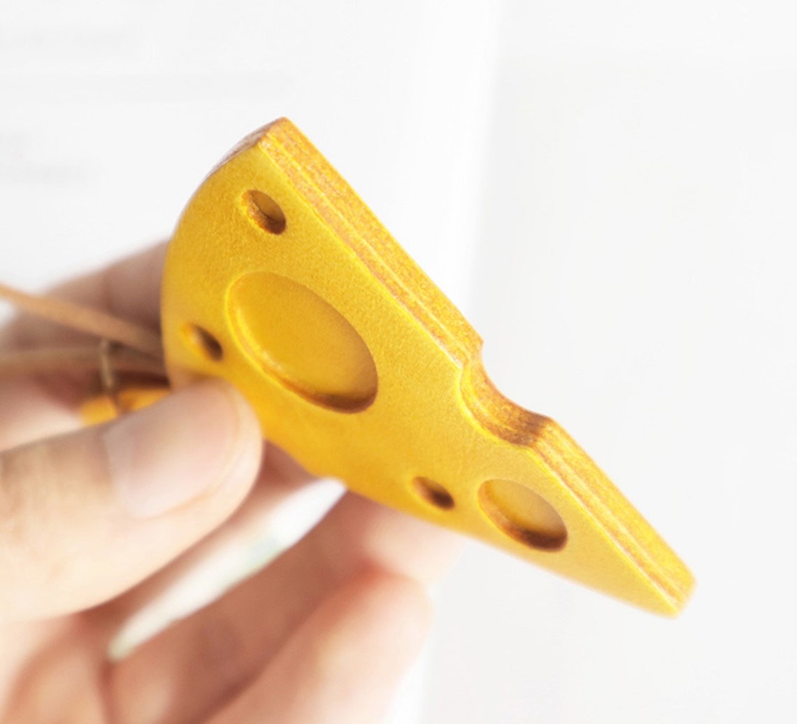 Handmade Leather Cute Cheese Key Chains Bag Charms Accessory | Etsy