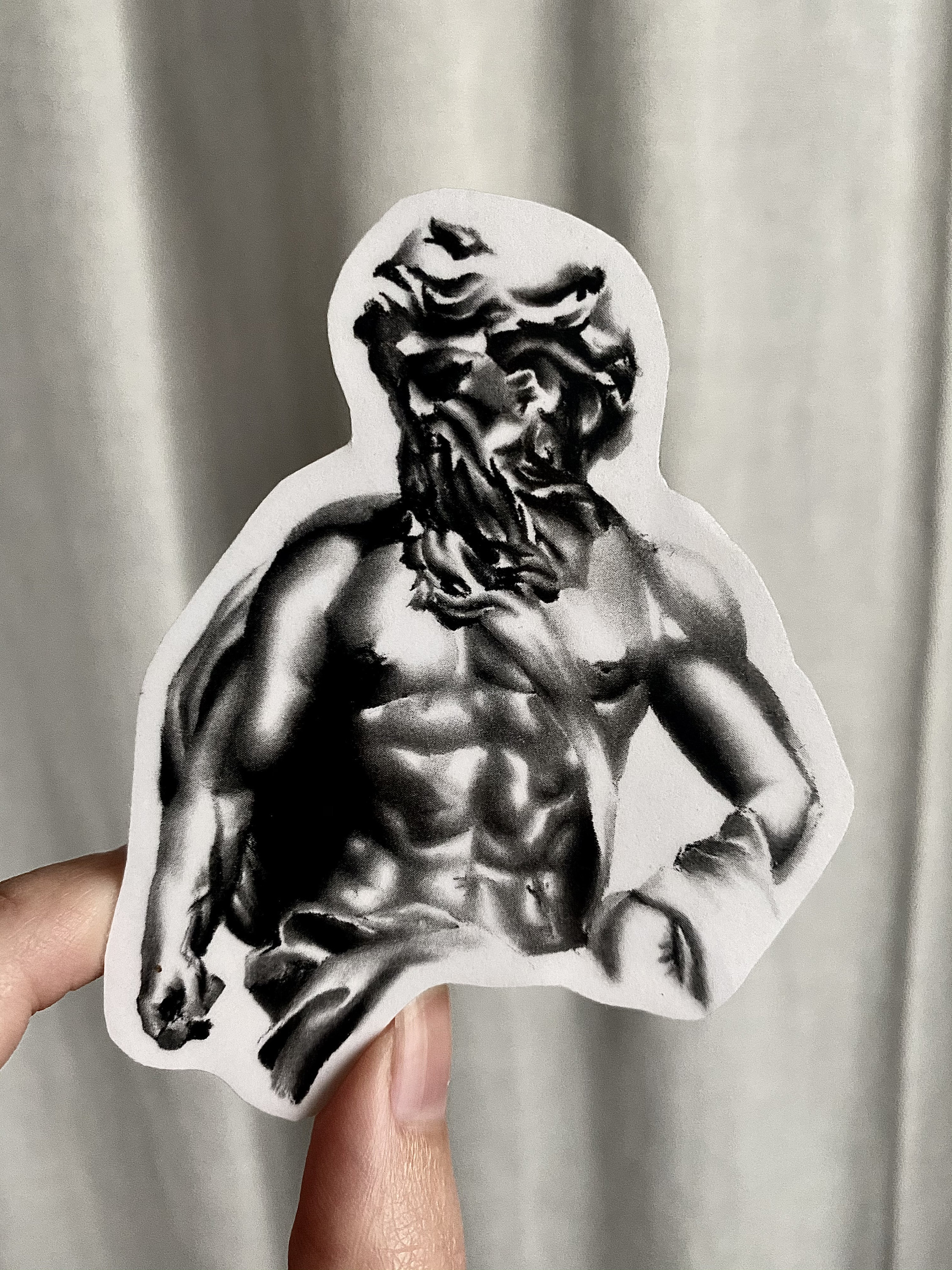 Handmade Sticker Neptune Original drawing greek god | Etsy