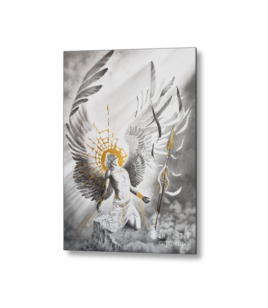 Archangel Zerachiel (metal Print) - Etsy