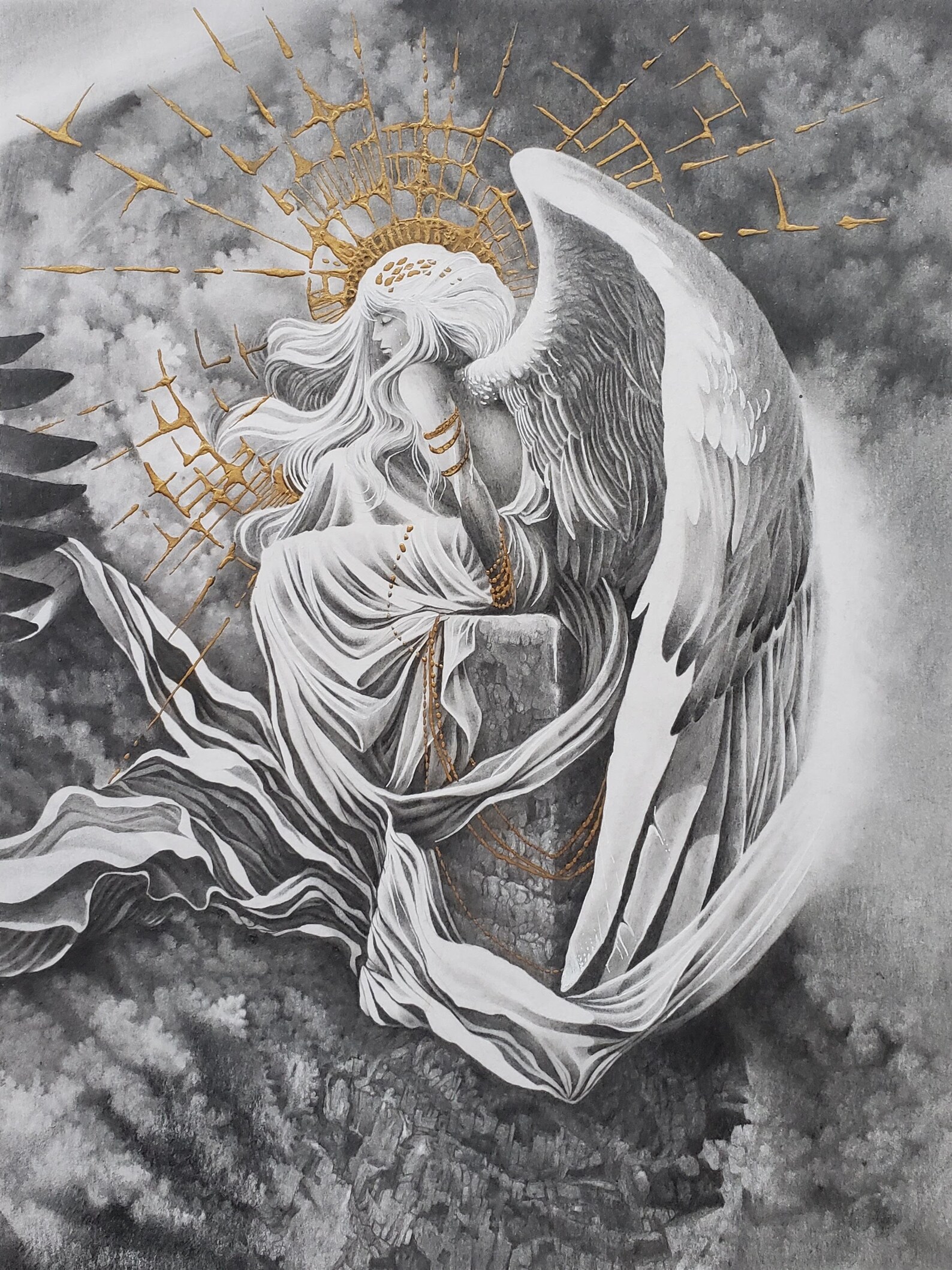 Archangel Cassiel (poster Print) - Etsy