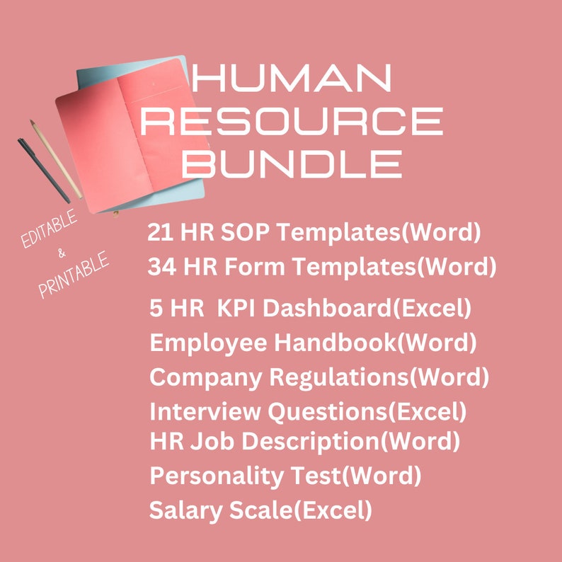HR SOP Form Job Description Interview Customizable HR Documents Human ...