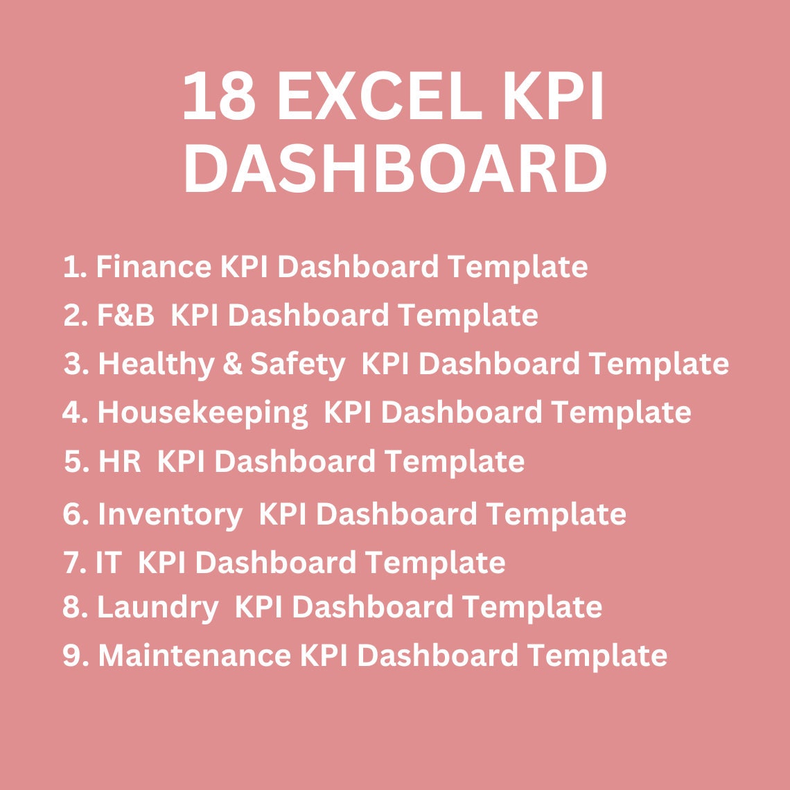18 KPI Dashboard Templates in Excel Business KPI Tracker Monitor ...