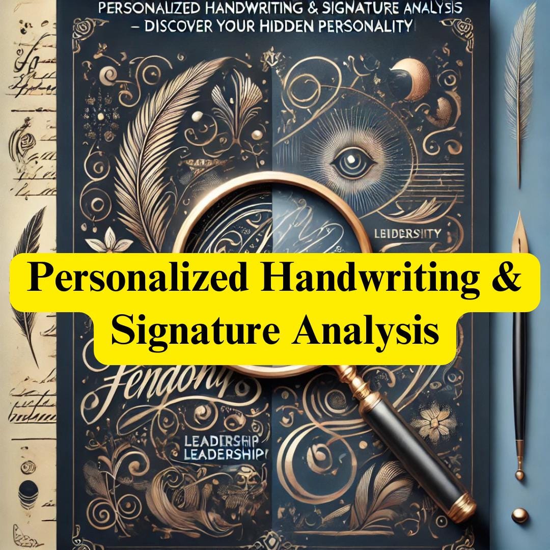 Personalized Handwriting & Signature Analysis Discover Your Hidden ...