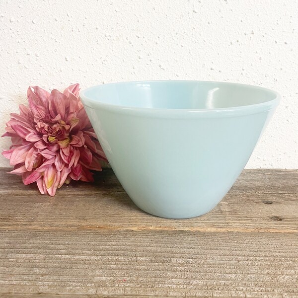 Fire King Blue Bowl - Etsy