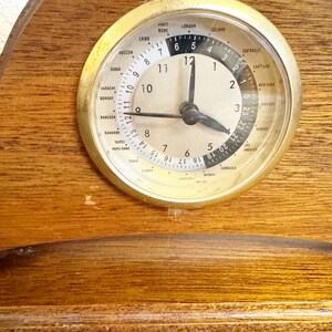 Vintage Quartz Wood International Mantel Time Clock, General Electric ...