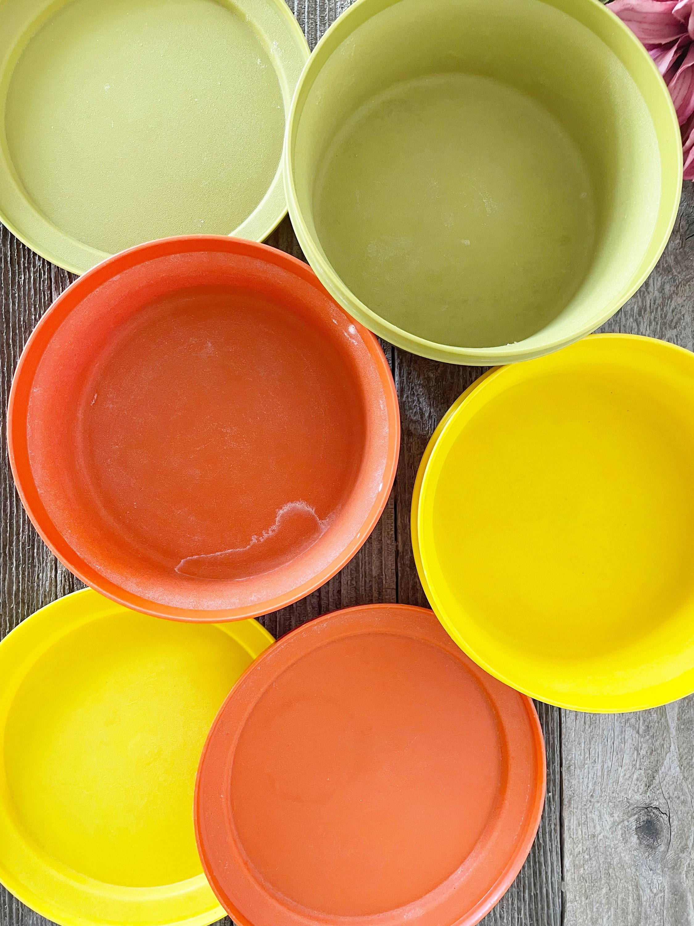 Vintage Stacking Tupperware Low Canister Servaliers w Lids | Etsy