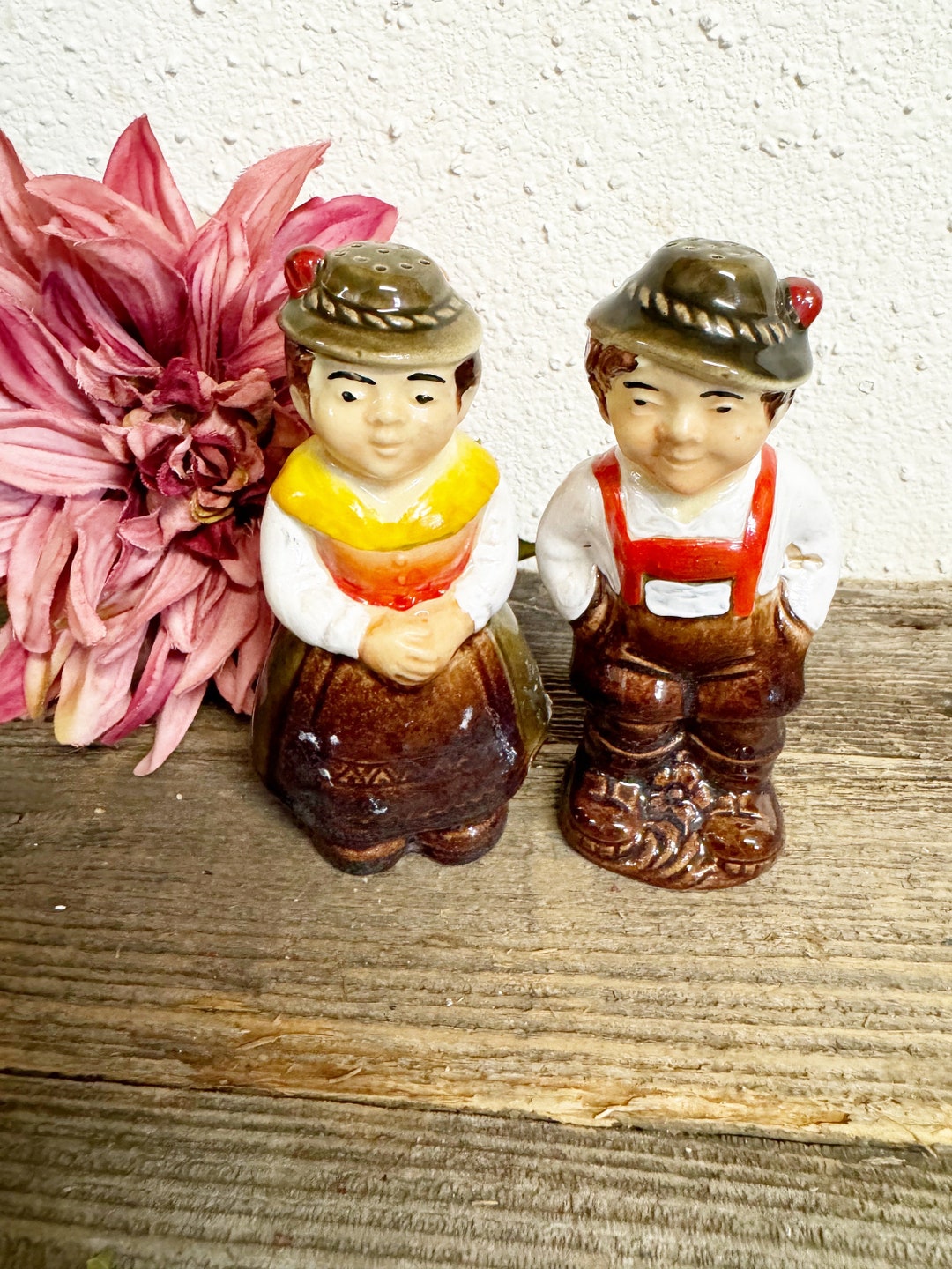 Vintage Bavarian Couple Salt & Pepper Shakers Circa 1970's Mid Century ...