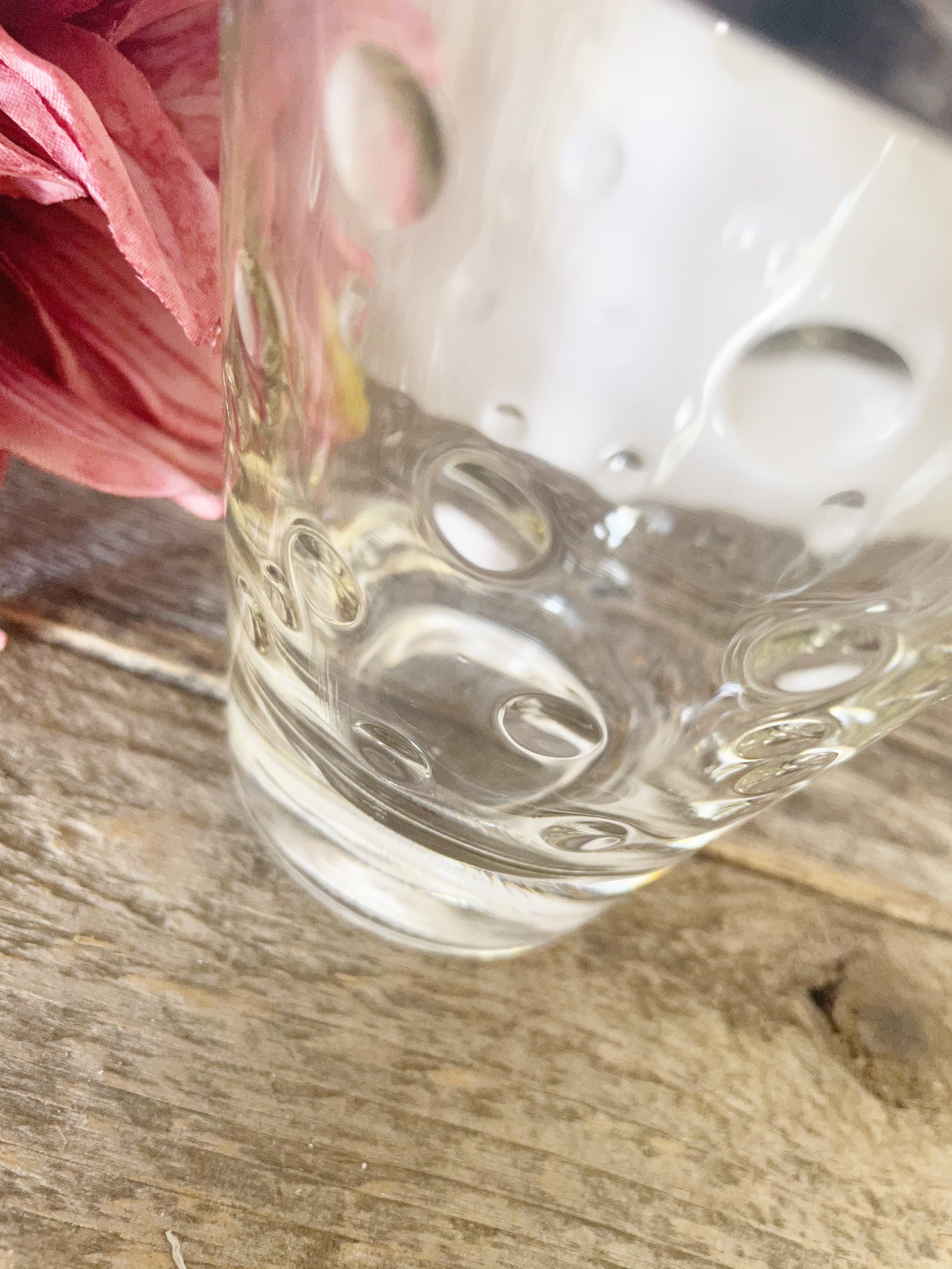 Vintage Bubble Glass Canister With Lid Decor Trinket Holder - Etsy