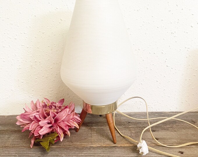 Pair of Tangerine Beehive Lamps - Etsy