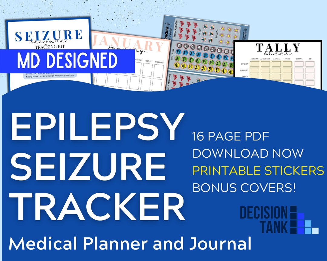 Seizure / Epilepsy Medical Planner / Tracker / Journal / Calendar ...