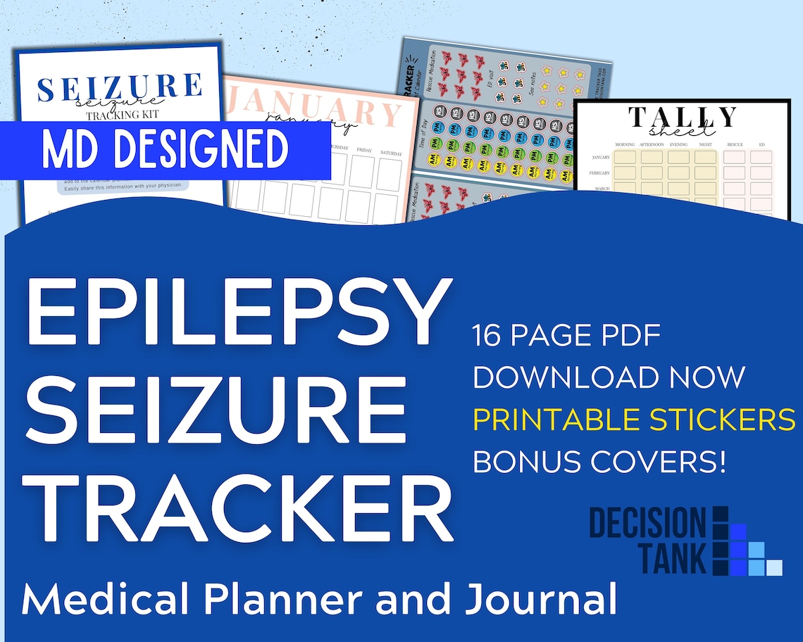 Seizure / Epilepsy Medical Planner / Tracker / Journal / Calendar ...