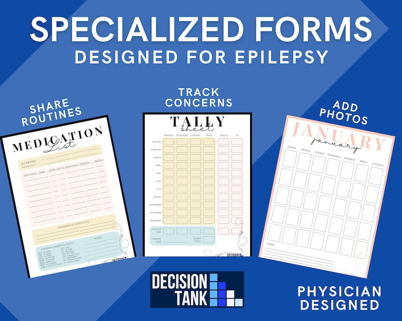 Seizure / Epilepsy Medical Planner / Tracker / Journal / Calendar ...