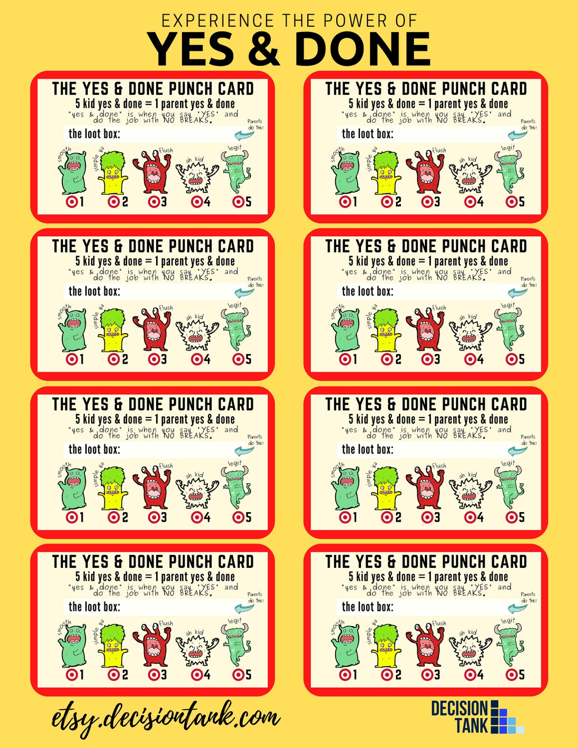 Yes & Done Behavioral Aid Instant DOWNLOAD SVG PDF Cutting Machine ...