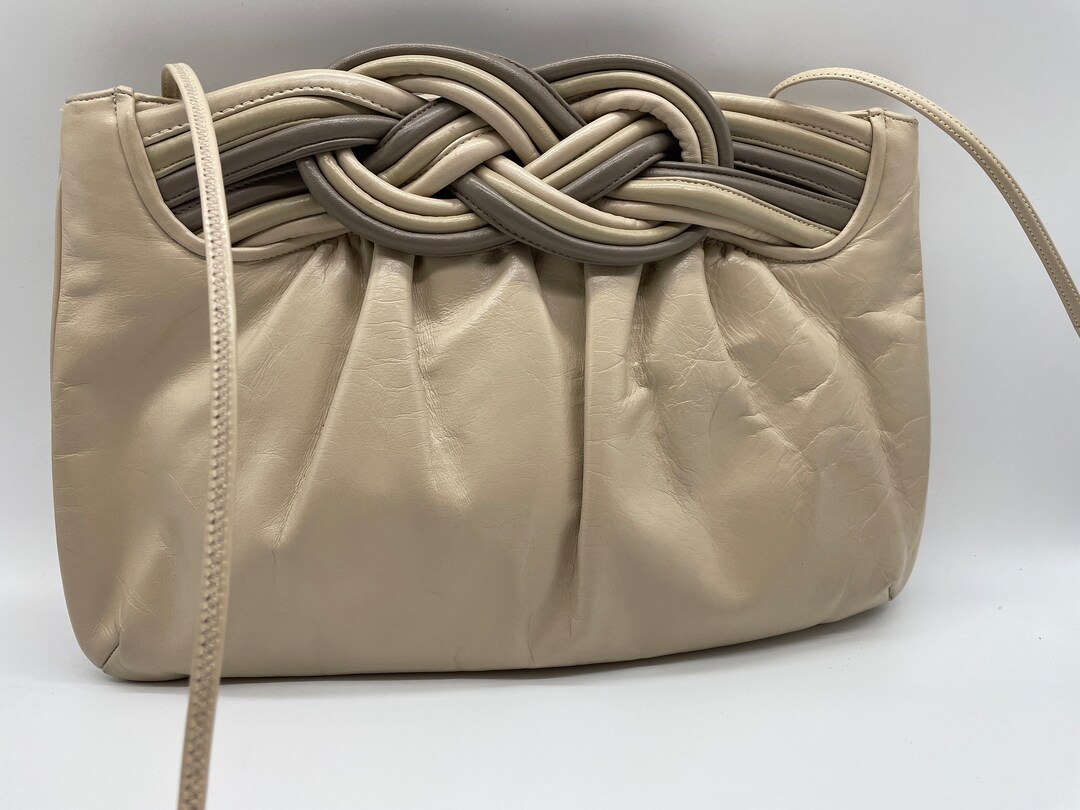 Leather Tan Bag by Morris Moskowitz - Etsy