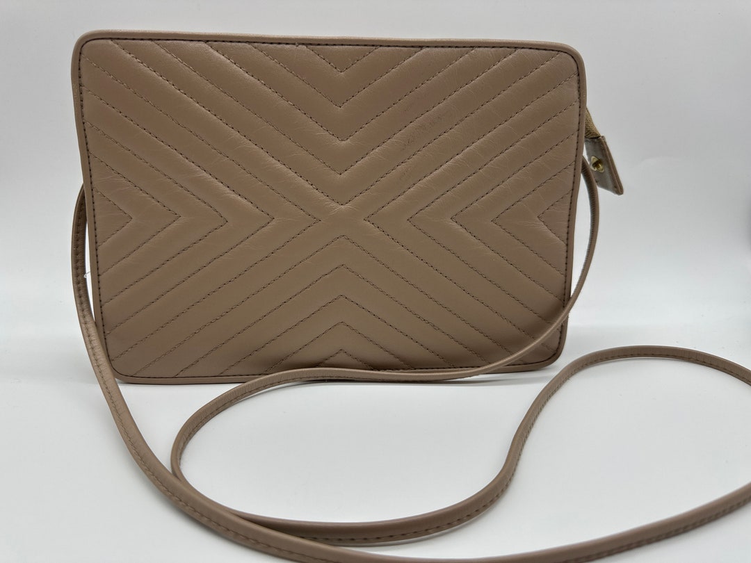 Vintage Pappagallo Tan Shoulder Bag - Etsy