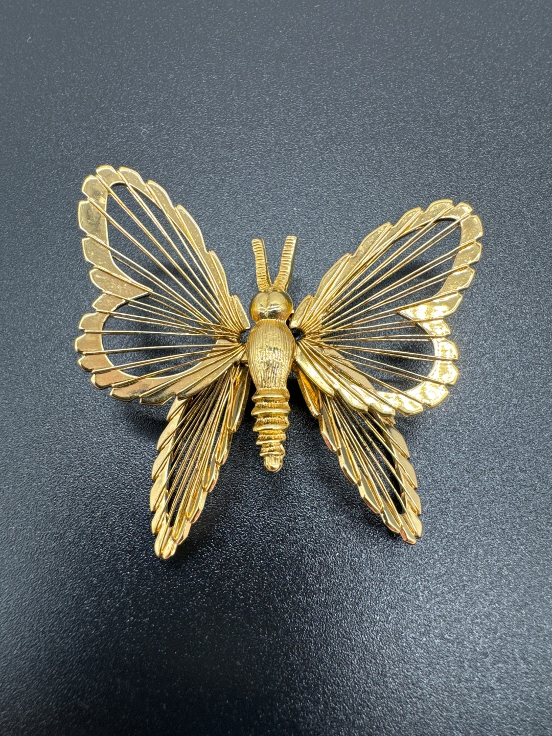 Vintage Monet Butterfly Brooch - Etsy