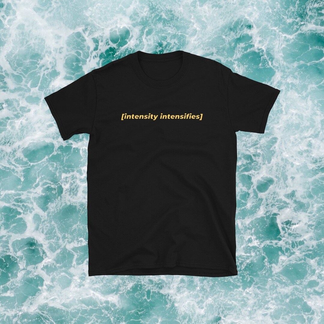 Intensity Intensifies Subtitle Meme Black T-shirt - Unisex - Reaction ...