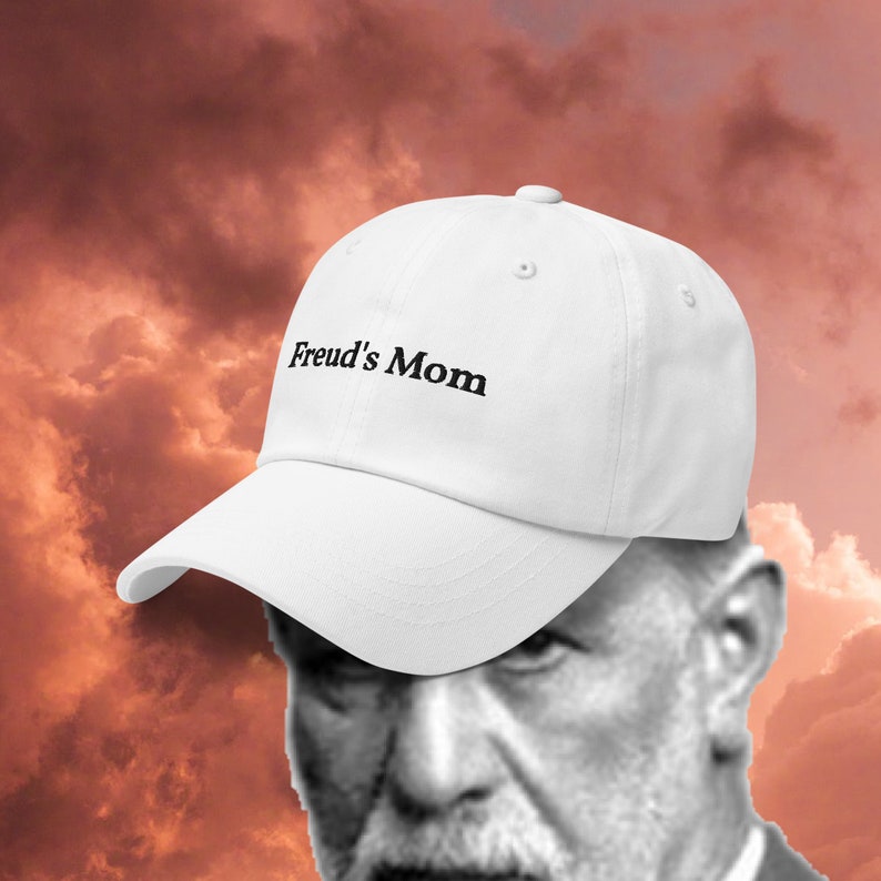 Freud's Mom Embroidered Minimalist Hat - Pastel Colors - Psychoanalysis ...