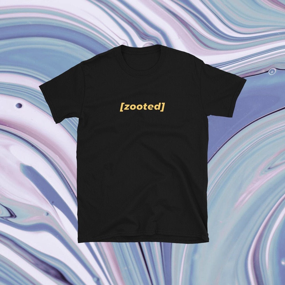 Zooted Subtitle Meme Black T-shirt - Reaction Image - Descriptive Noise ...