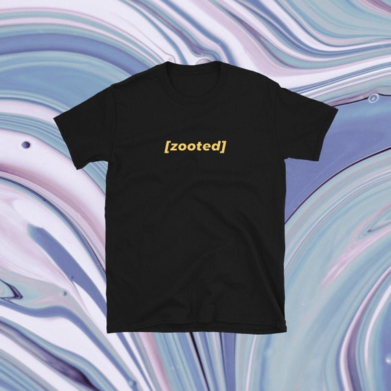 Zooted Subtitle Meme Black T-Shirt Reaction Image | Etsy