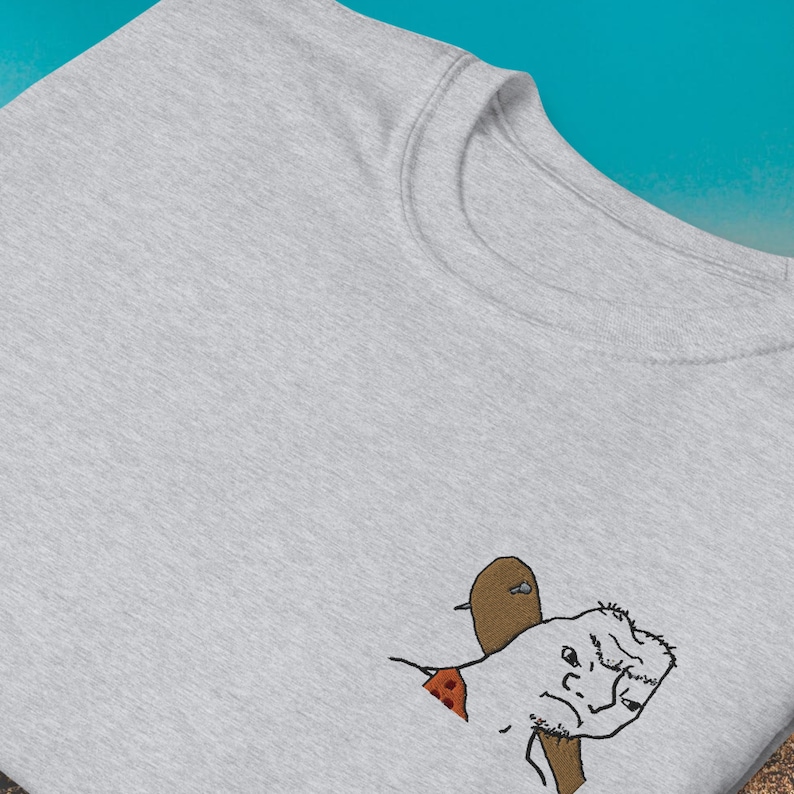 Grug T-Shirt - Meme Embroidery - Dank Meme Clothing - Wojak Meme Shirt ...