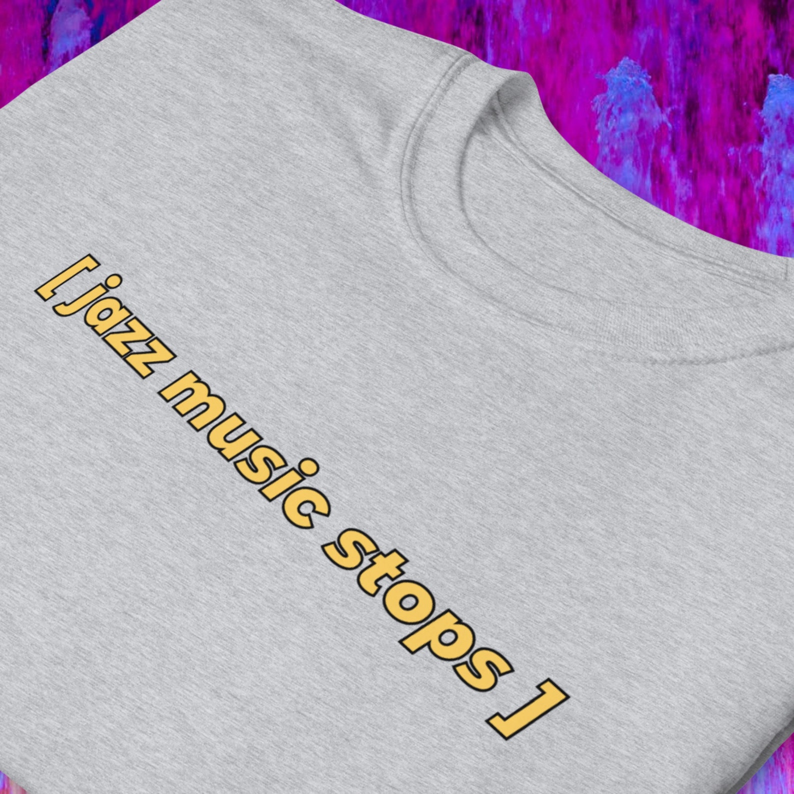 Jazz Music Stops ORIGINAL Subtitle Meme Black T-shirt - Reaction Image ...